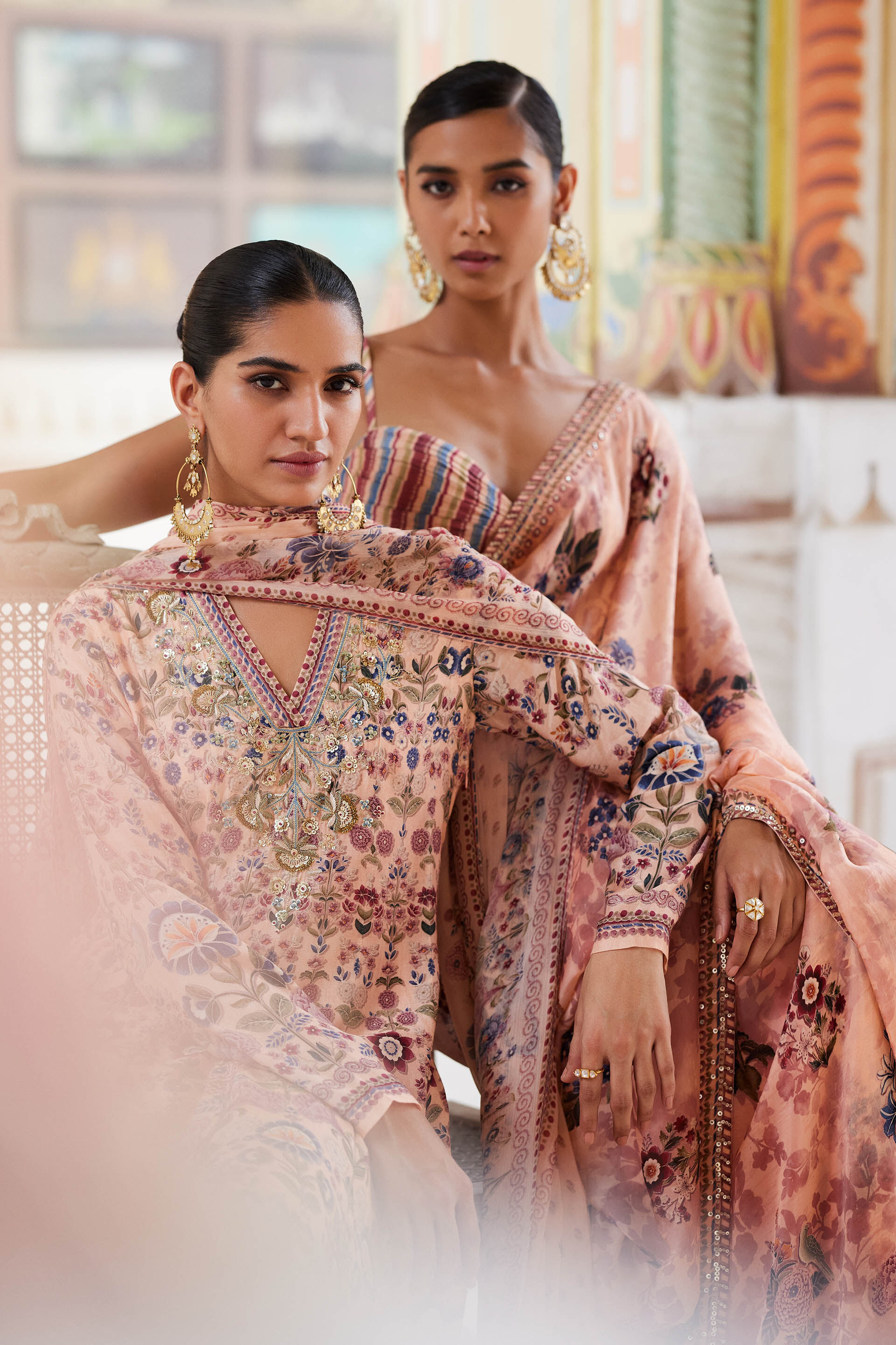 Izana Zari Suit Set Peach