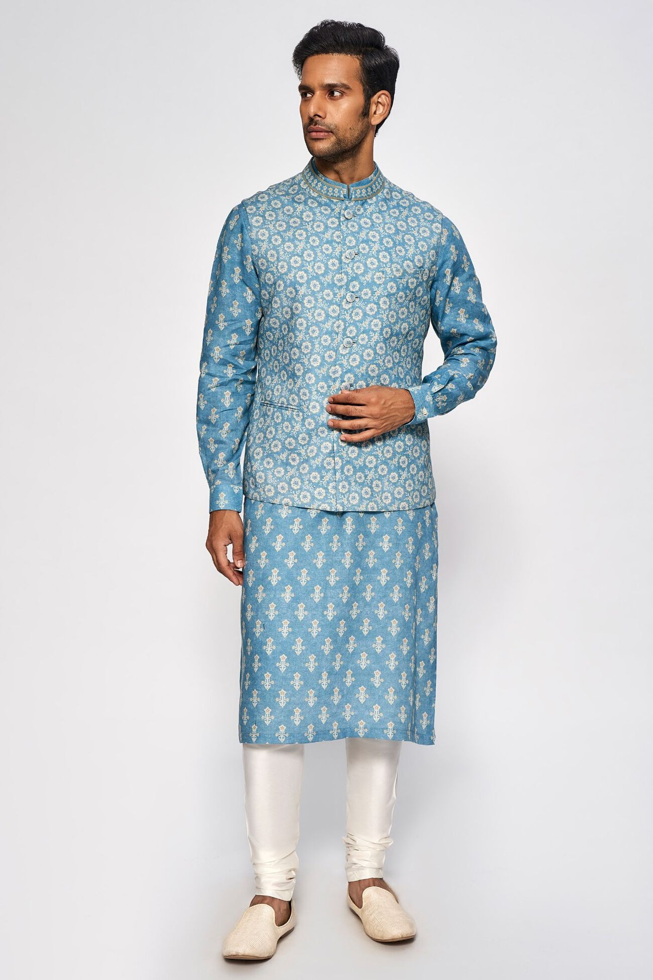 Buy Gauransh Bandi – Blue for Wedding from Anita Dongre